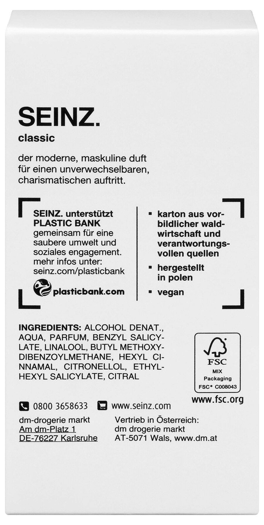 Classic SEINZ. κολόνια - ένα νέο άρωμα για άνδρες 2022