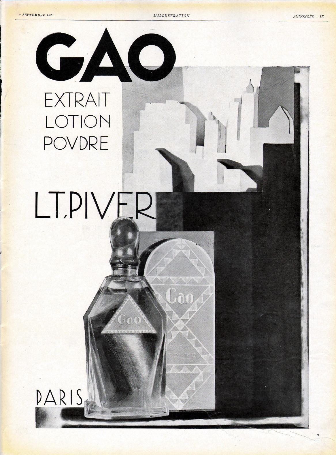 Gao L.T. Piver - una fragranza unisex 1925