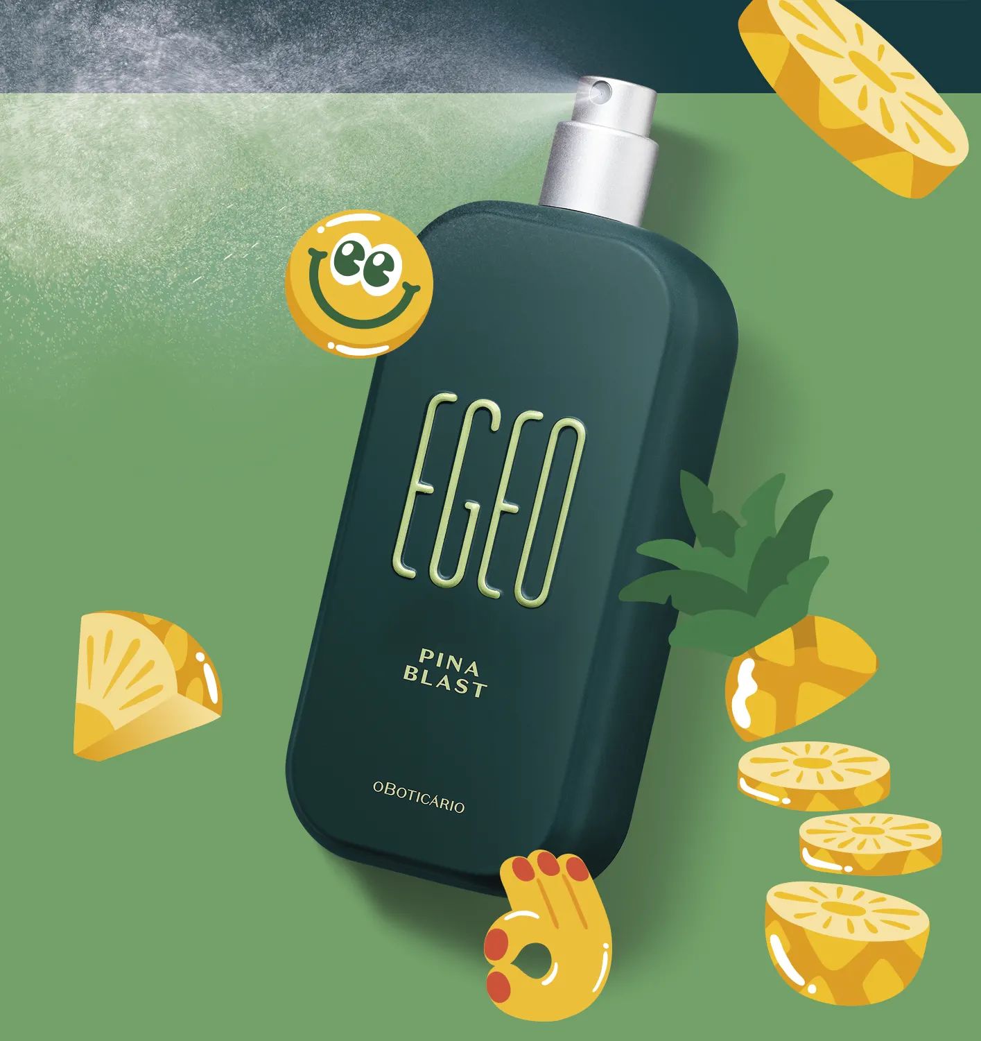 Egeo Pina Blast O Boticário Colônia - a novo fragrância Masculino 2022