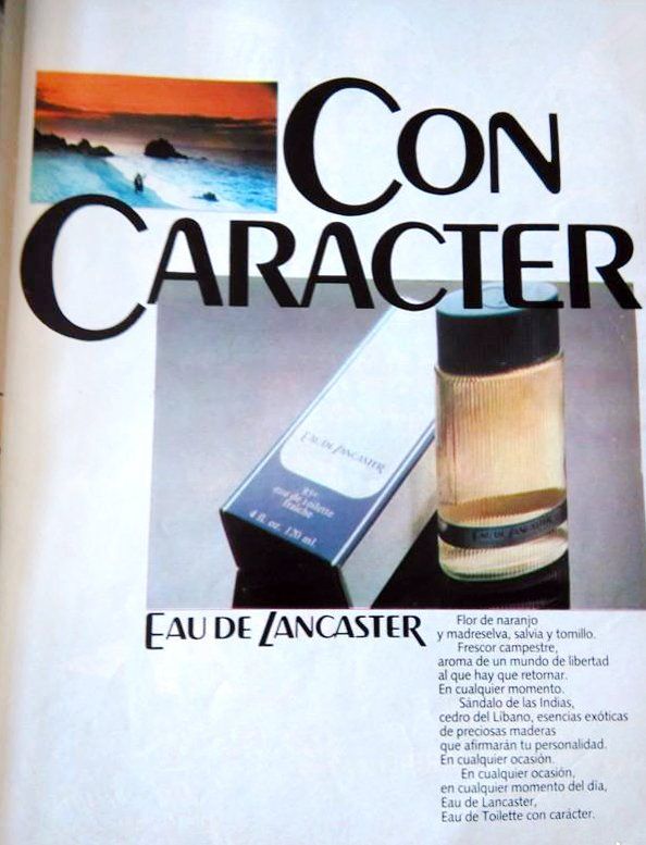 Eau de Lancaster Lancaster Cologne - ein es Parfum für Männer 1977