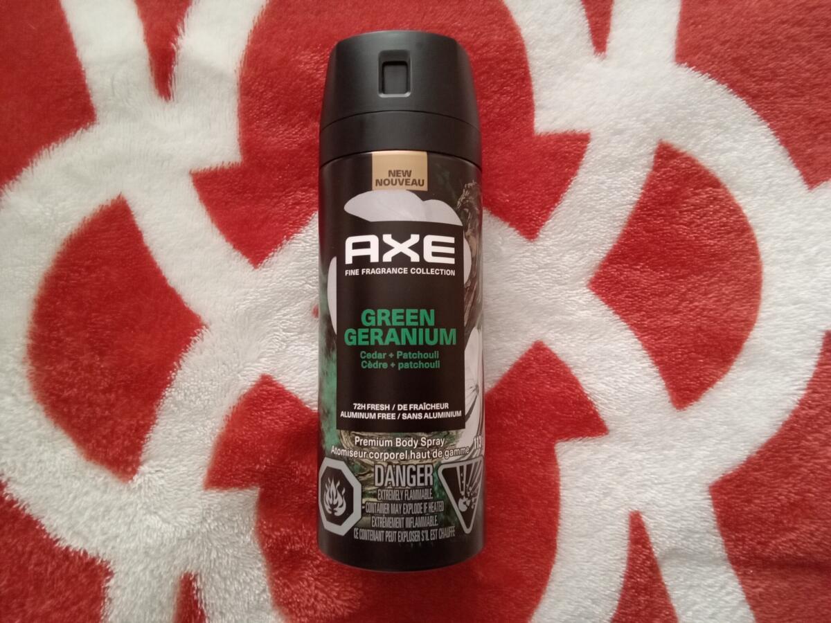 Green Geranium AXE cologne - een nieuwe geur voor heren 2024